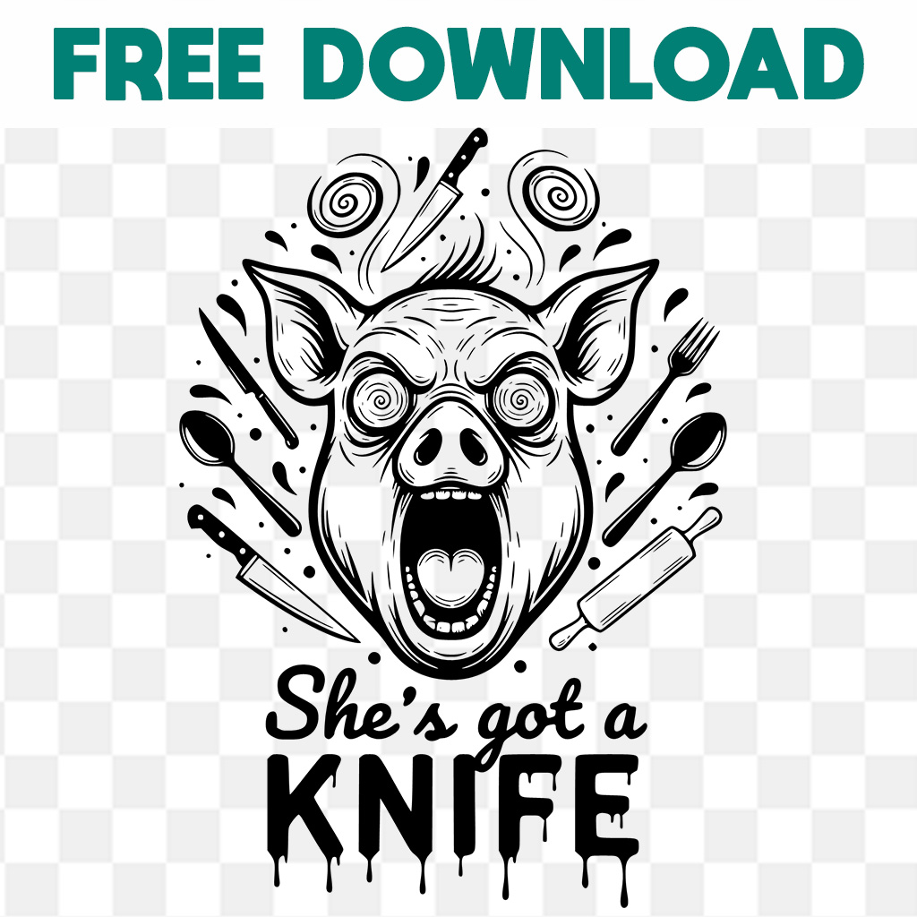 She's Got a Knife SVG - Download for Free